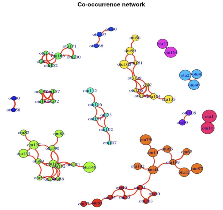 Co-occurrence网络图在R中的实现 | Public Library of Bioinformatics