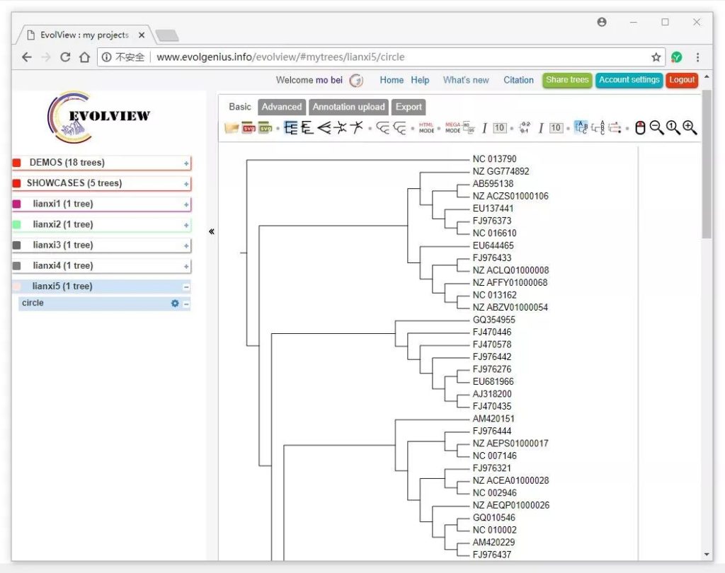 Evoview：进化树的装饰与美化 | Public Library of Bioinformatics